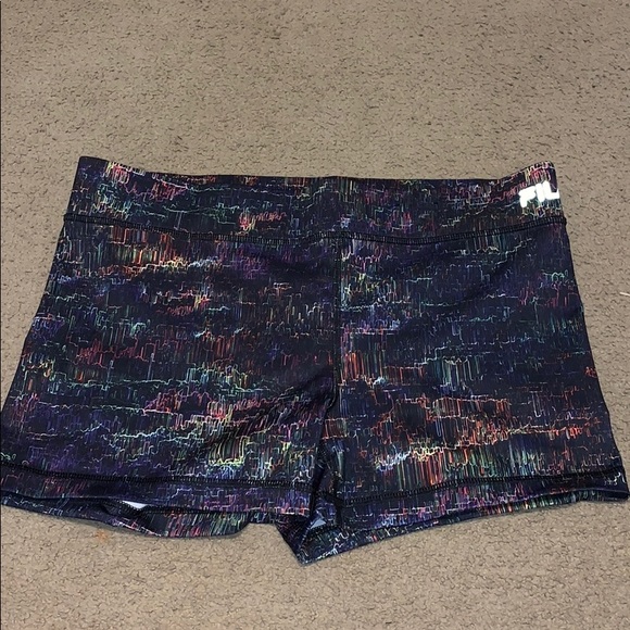 Fila | Shorts | Colorful Short Spandex Tights | Poshmark
